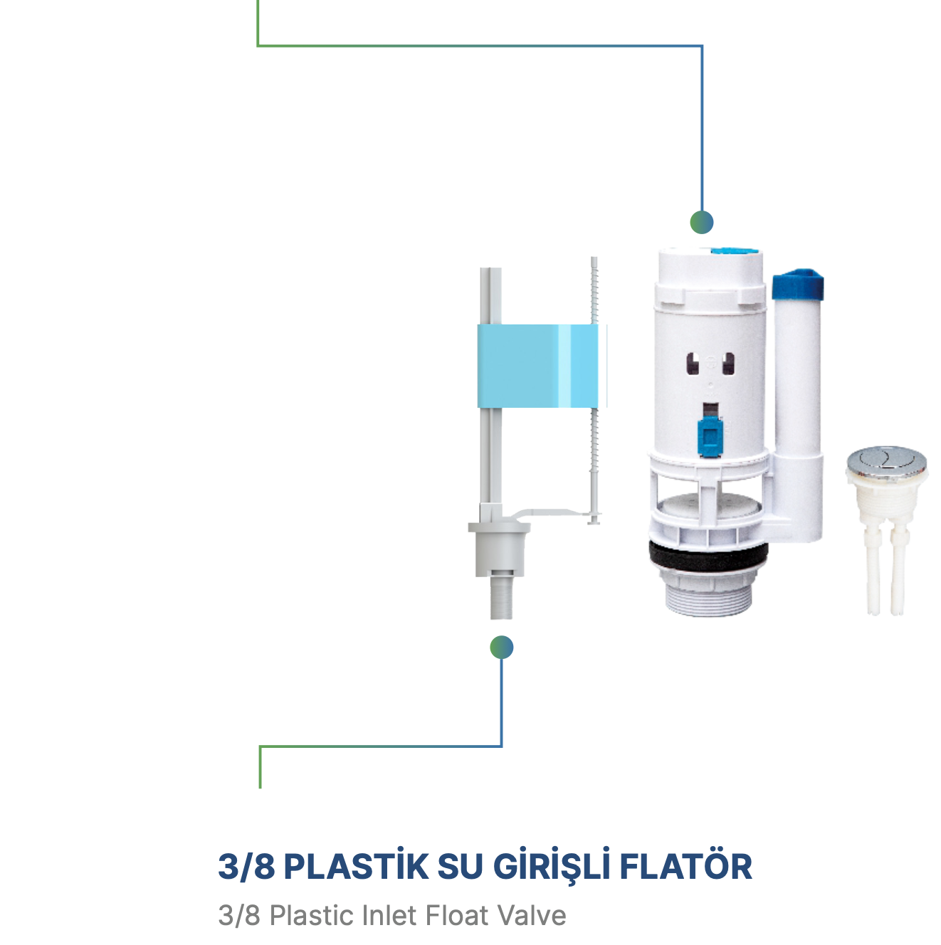 Universal 3/6 Litre Boşaltma Mekanizması TPRİT-D5 | TANFLEKS